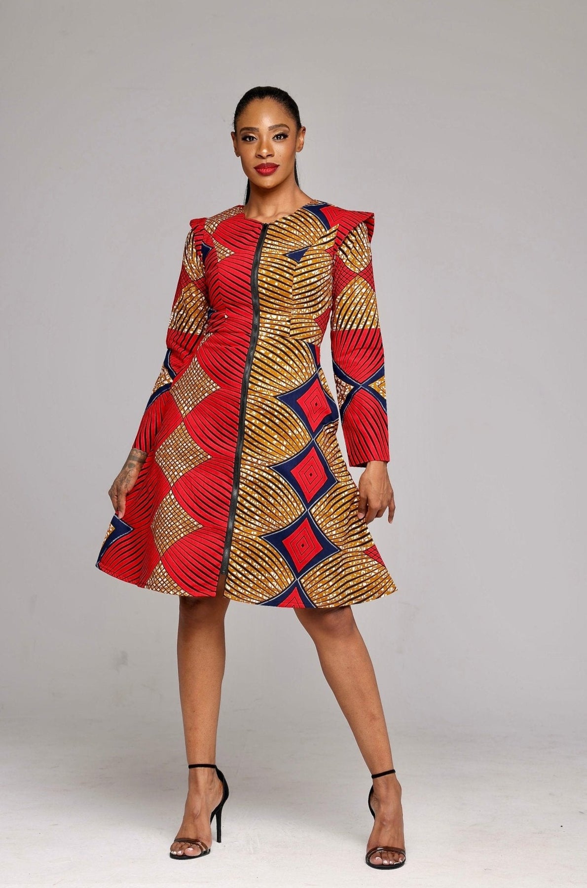Ashafa African Print Jacket Dress – Ray Darten